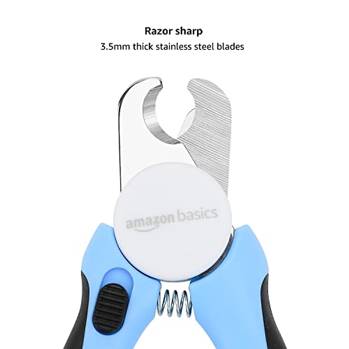 Amazon Basics Pet Nail Clipper and File Professional Grooming Tool with Non-Slip Handle and Safety Guard