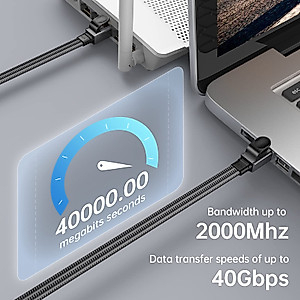 Cat 8 Ethernet Cable 25ft, 26AWG Nylon Braided 40Gbps 2000Mhz High Speed Heavy Duty Cat8 Internet LAN Patch Cord, RJ45 Flat Network Cord Shielded in Wall, Indoor&Outdoor for Modem, Router, Gaming, PC