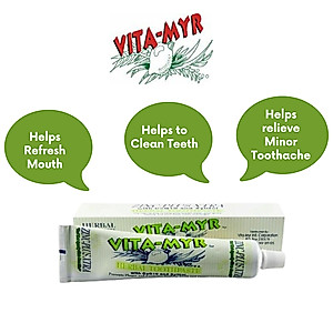 VITA MYR Herbal W Coq10 And Xylitol Toothpste, 5.4 OZ