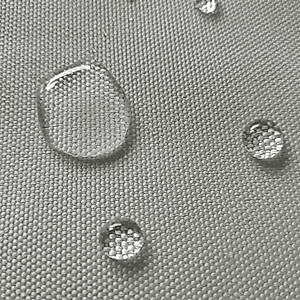 GeeComfy Waterproof Canvas Fabric by The Yard 58" W 600D Upholstery Polyester Material Indoor Outdoor Water Resistant Fabric for Chair Cushion Furniture Cover Sewing DIY Cloth, 1 Yard Silver Gray