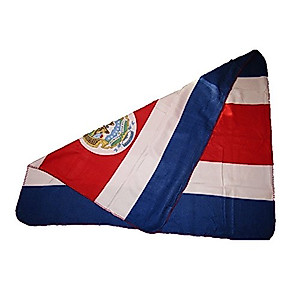 AES Costa Rica Rican Flag 50x60 Polar Fleece Blanket Throw