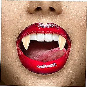 Vampire Fangs 9 Pairs Vampires Scarecrow Different Party Pellets Artificial Chic Bulk Up Denture Toy Mm+ Adult Werewolf Prop Supplies- Accessories Masquerade Ball Cosplay Alt