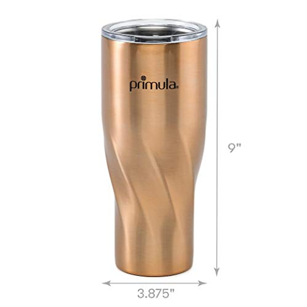 Primula Avalanche Double Walled Vacuum Sealed Stainless Steel Thermal Insulated Tumbler Stays Cold or Hot All Day Long, Reusable Thermos, 1 Count (Pack of 1), Copper