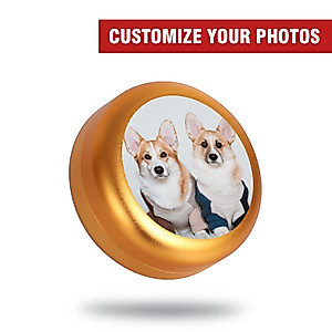 NGTSFLY Personalized Herb Storage Container in Sturdy, Pocket Storage Case Container Smell Proof and Air Tight - Portable, Perfect Jar to Stash in Your Pocket, No Smell Container (Black/Photo)