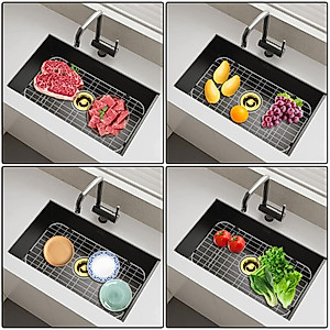 Sink Bottom Grid 24-1/8" x 12-5/8", Centered Drain with Corner Radius 1-1/2", Sink Protector