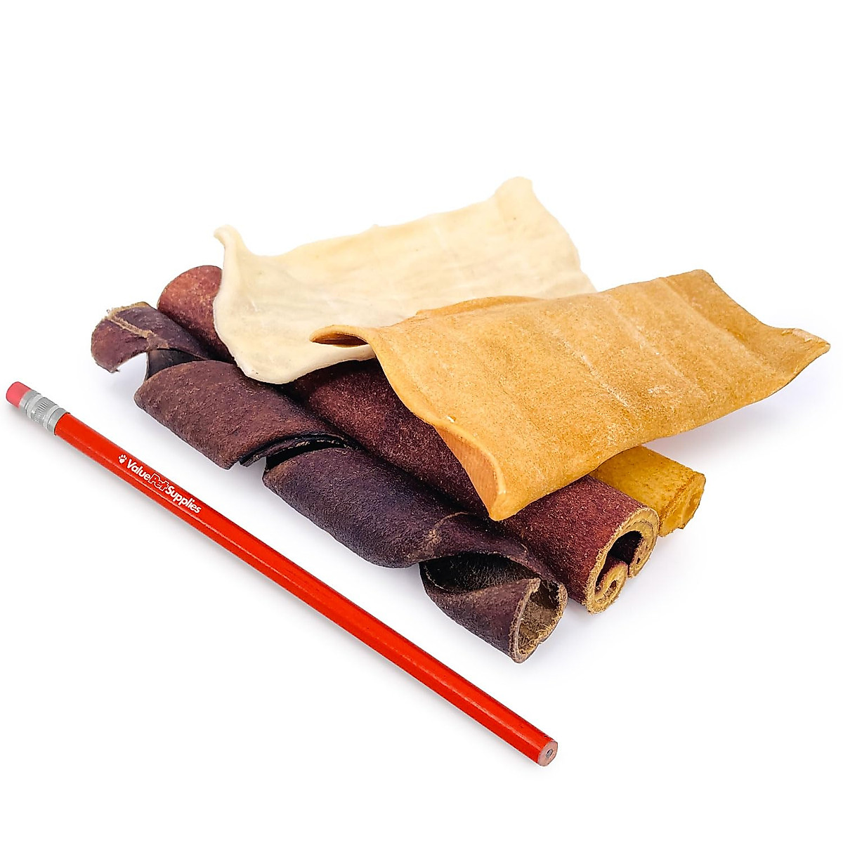 ValueBull USA Collagen Variety Mix, Beef Chews for Dogs, Smoked, Fun Shapes, 2 Pound - Natural & Safe, Single Ingredient, Rawhide-Free, Long Lasting, Healthy for HIPS, Joints, Skin & Coat