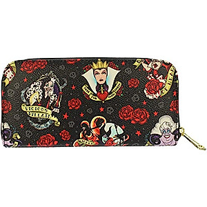 Loungefly Disney Villians Roses Tattoo All Over Print Wallet