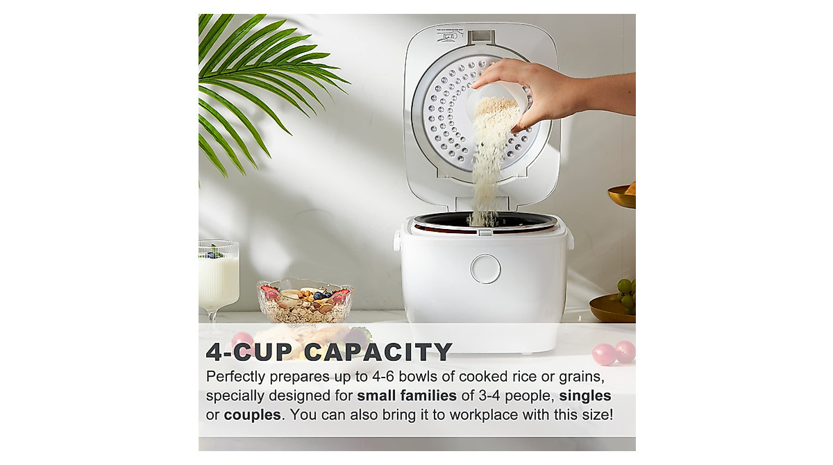 Tenavo Mini Rice Cooker - Perfect Rice Every Time