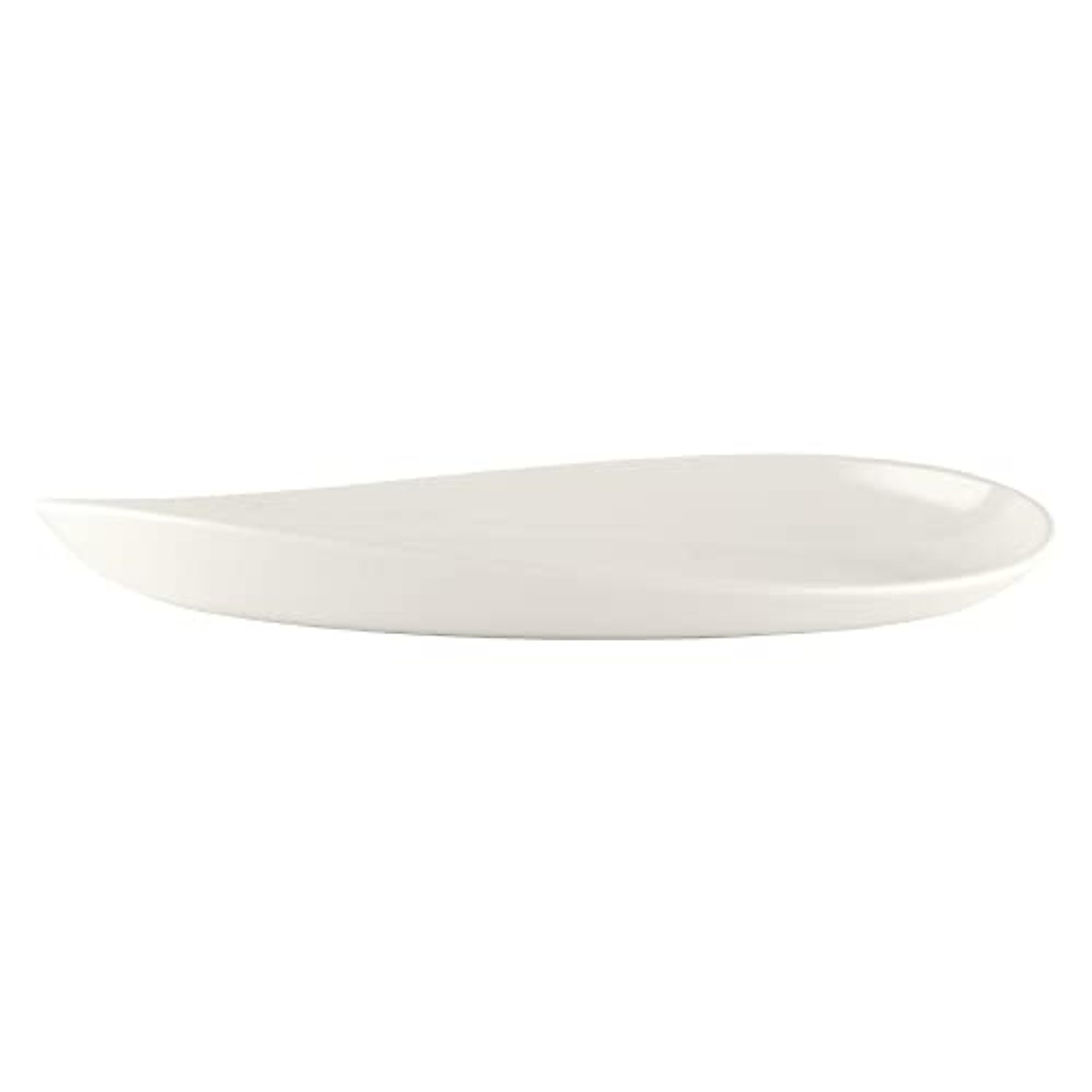 G.E.T. OP-1690-AW Heavy-Duty Shatterproof Plastic Oval Melamine Serving Platter, 16" x 9", American White
