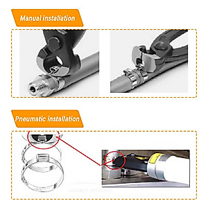 10PCS CV Boot Clamps Kit,Stainless Steel CV Axle Boot Clamp Tool,Adjustable CV Boot Banding Tool for Car Accessories Replacement
