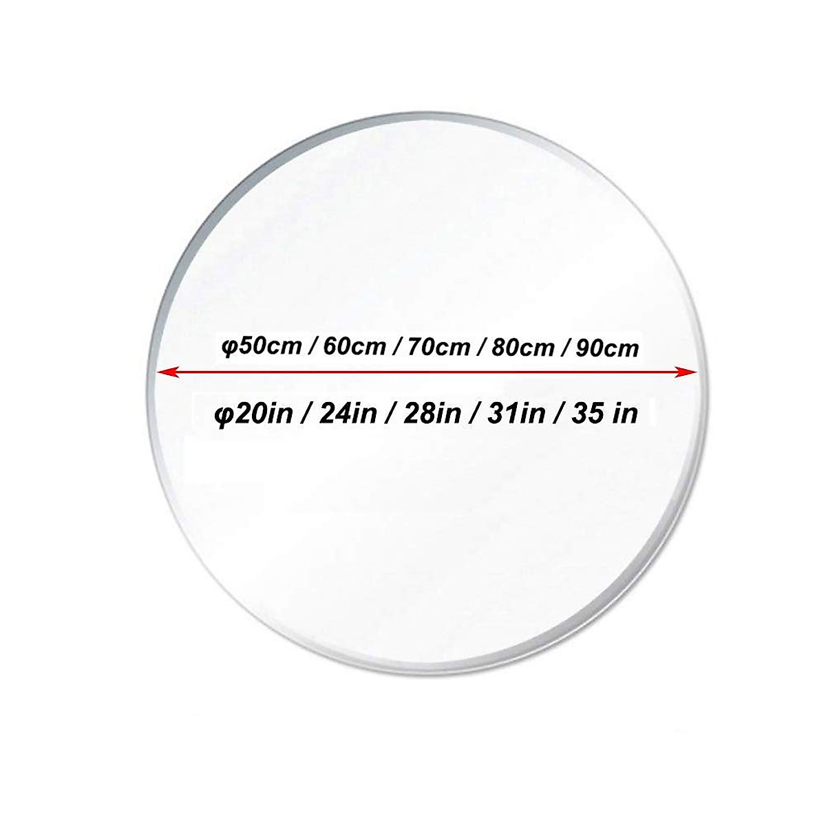 Bathroom Mirror Mirror,Illuminated LED Backlit, Wall Mounted Vanity Lighted Mirror, Bedroom/Living