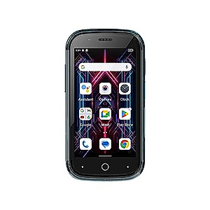 Unihertz Jelly Star, The World's Smallest 4G Android 13 Smartphone Transparent Design LED Light NFC OTG, Blue (Support T-Mobile & Verizon only)