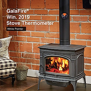 GALAFIRE Wood Stove Thermometer Magnetic, Oven Temperature Meter for Wood Burning Stoves, Gas Stoves, Pellet Stoves, Avoid Stove Fan Damaged by Overheat