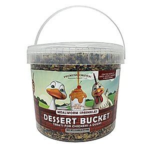 Pecking Order Dessert Bucket Mealworm Sprinkles - 5 LB