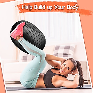 Lewtemi 6 Pieces Flexible Seating for Classroom Elementary Yoga Ball Chairs Wobble Seat for Kids Inflatable Donut Ball with Pump for Student Desk Chairs Exercise (Bright Color)