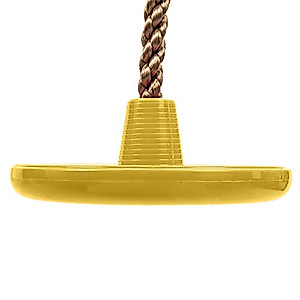 ERRTT gt8-ly Rock Climbing Rope Swing with disc Swing seat Set Rope Ladder Children Outdoor Tree Backyard Playground Swing Suitable for Any Backyard Playground or Outdoor Theater Yellow