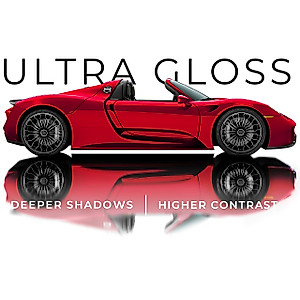 VViViD+ Ultra Gloss (1ft x 54") Candy Red Vinyl Car Wrap + Magnetic Squeegees 3pcs (Soft, Medium and Hard) - M0