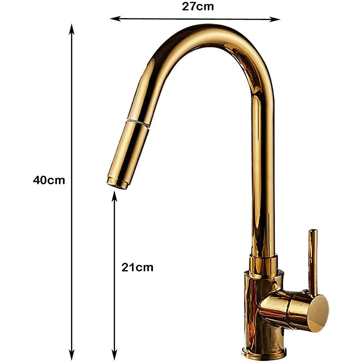 Bathtub Faucet Kitchen Sink Taps Modern Single Hole Single Handle Swivel Spout Pull Out Kitchen Taps, Mixer Hole Pull Out Faucet Monobloc Mixer Tap