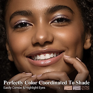 LUXAZA 3PCS Eyeshadow Stick,Matte And Shimmer Neutral Cream Eye shadow Pencil Crayon Brightener Makeup with Crease-proof Formula,Waterproof & Long Lasting Eye Shadow And Eyeliner Pen Sets