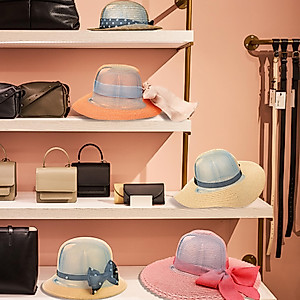 Meisitai 24 PCS Hat Holder Display Organizer Racks Stands Table Top Storage Hanger for Cowboy Fedora Closet Trucks Brim Bill Shaper