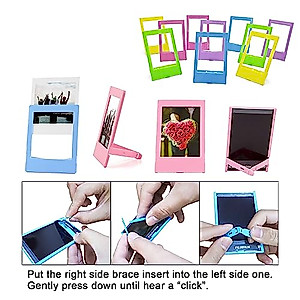 GEMHOPE Camera Accessories Colorful Bundle Kit Compatible with Fujifilm Mini 9/8/90/70/11 12 Accessory Include Film Sticker, Desk Frames, Hanging Frame, Strap, Clips (Colorful)