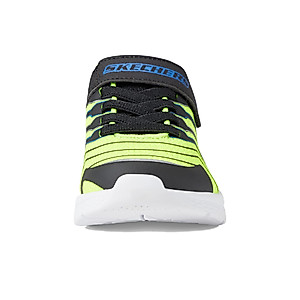 Skechers Boy's Microspec II - Troms (Little Kid/Big Kid) Black/Yellow/Blue 3 Little Kid M