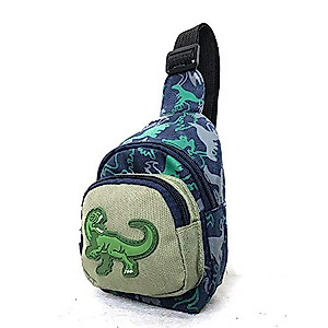 Toddler Daypack Chest Bag for Kids Waist Purses Sling Shoulder Backpack Crossbody Bag (Blue)