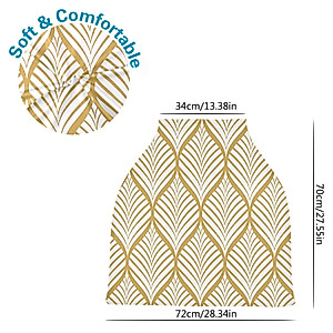 Nursing Cover Breastfeeding Scarf Palm Leaf Boho - Baby Car Seat Covers, Infant Stroller Cover, Carseat Canopy(923c)