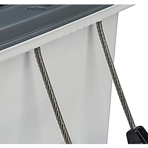 Igloo White IMX 70 Qt Lockable Insulated Ice Chest Injection Molded Cooler with Carry Handles