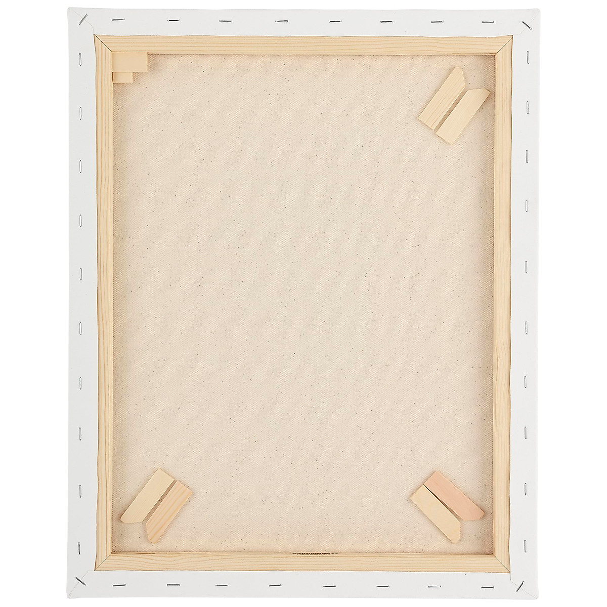 Paramount Pre-Stretched Canvas for Painting- 2-Pack, 8x10" Triple Primed White Canvases- 11/16" Deep, 100% Cotton Stretched Canvas for All Media, Medium Tooth, Back-Stapled, 12oz Primed Weight