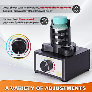 Mini Vortex Mixer, DIY Model Paint Shaker, Hands-Free, Three-Stage Speed Mix, Suitable 10-100ml Shaker,Hobby Paints Mixingfornail Polish Shaker Machine, Nail Polishshaker Machine, Pigment