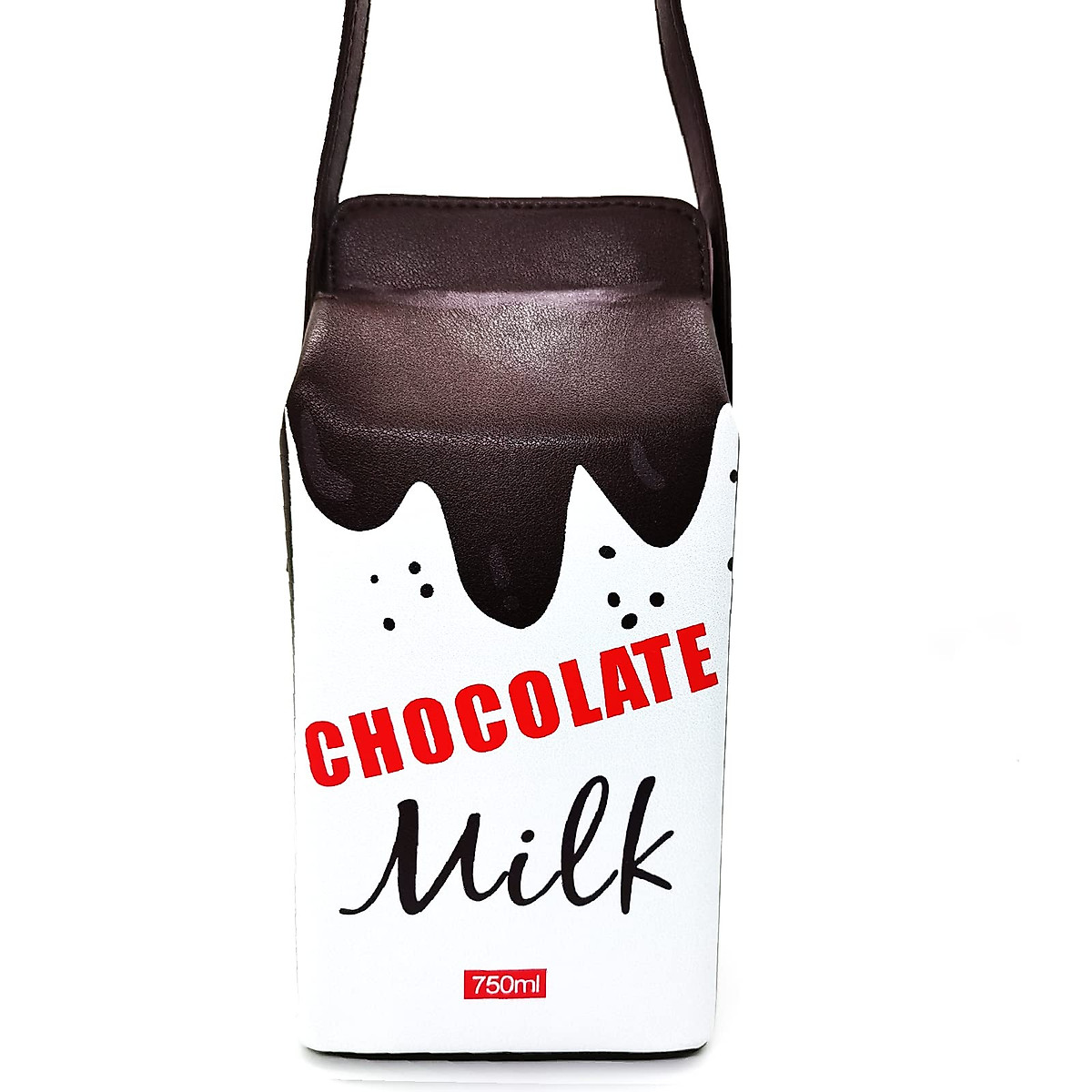 Fozehlad Women Strawberry Milk Box Shoulder Bag Fashion Ladies Cross Body Purse Phone Walllet Pursers