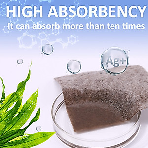 Dr. Med Ag Silver Calcium Alginate Wound Dressing 4''x4'', 5 Individual Pack Patches High Absorbency Ag Alginate Wound Bandage, Non-Adhesive, Painless Removal Gauze for Bedsore, Ulcers(5 PCS/Box)