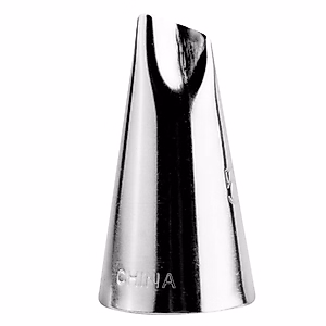 Restaurantware Pastry Tek Petal Tip 1 Reusable Decorating Cake Tip - #59S Dent-Resistant Stainless Steel Rose Frosting Tip Dishwasher-Safe Decorate Cupcakes Cakes or Cookies