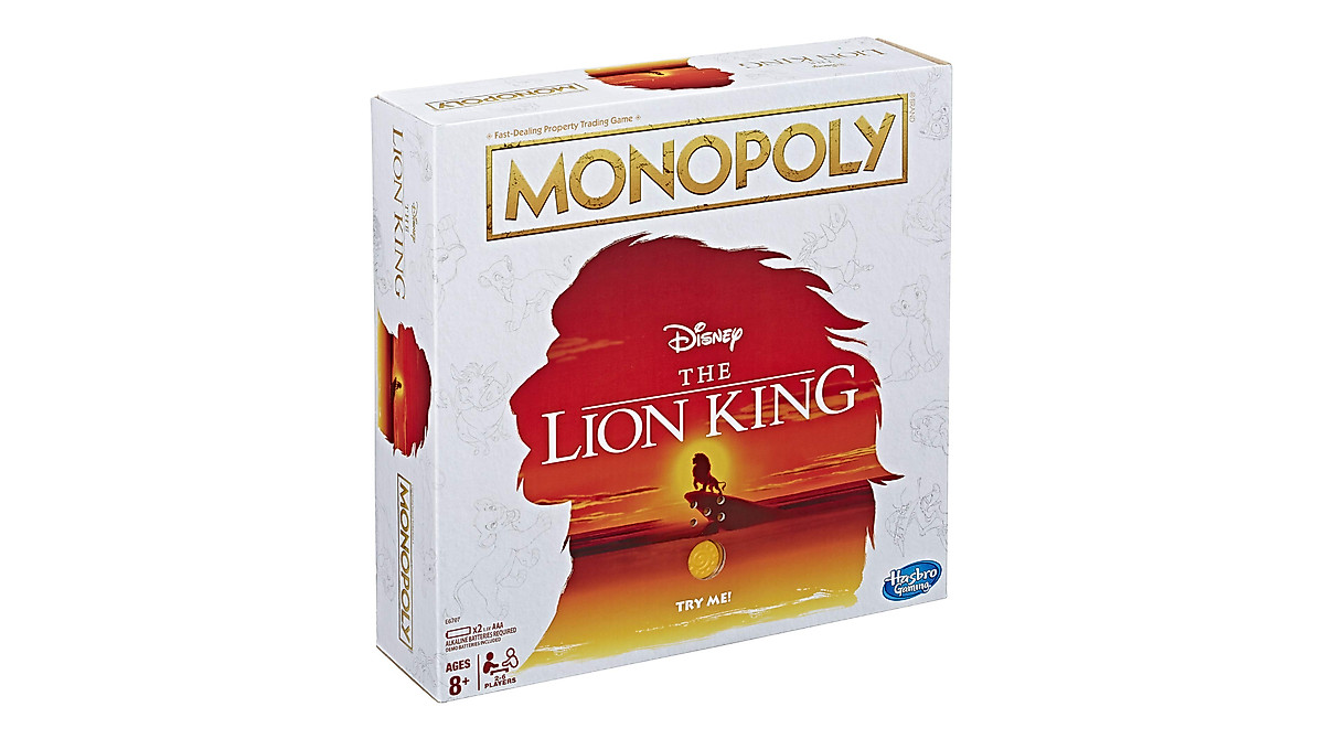 Monopoly Lion King Edition Board Game for Family Fun