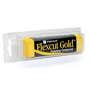 FLEXCUT Gold Polishing Compound, 6 oz Bar, (PW11)