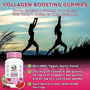 Turmeric Gummies & Collagen Boosting Gummies Bundle by MaryRuth's | Chewables for Joint Health, Antioxidant & Mood Support | Supplement for Collagen Production, Hair, Nails & Skin Health with Biotin