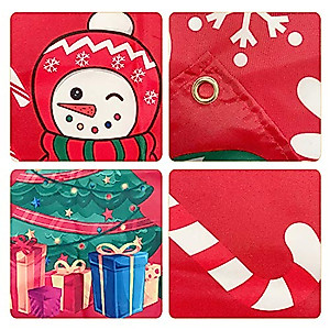 MAIAGO Merry Christmas Banner - Extra Large 10.2 ft x 1.8 ft - Outdoor Red Christmas Banner Decorations - Xmas Indoor & Outdoor Hanging Decor, Christmas Holidays Party Decor Supplies
