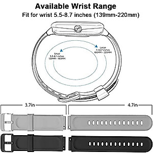 Acofit Silicone Smart Watch Bands Replacement Straps Bands for ID205L ID205S ID205U ID205G ID205 Veryfitpro Smart Watch Replacement Band for SW021 SW023 SW025 Smartwatch strap