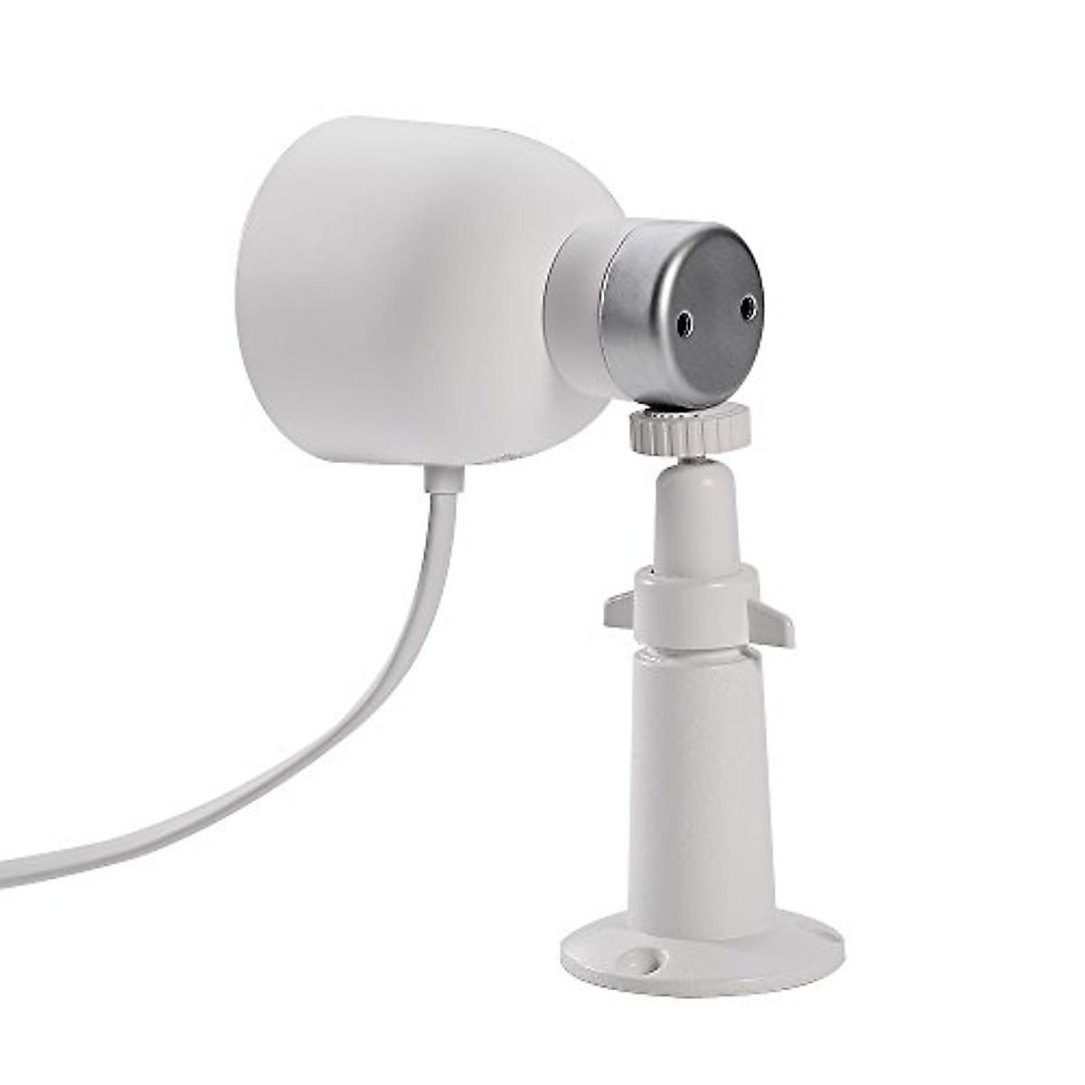 HOLACA Compatible for Nest Cam Wall Mount Versatile Aluminum Bracket Compatible for Google Nest Cam Outdoor Security Camera (White-Aluminum)