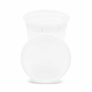 Plastic Deli Food Storage Containers with Airtight Lids(32oz - 24sets)