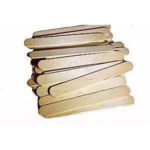 Spa Stix - STD114 Number 2-500ct-2MAS Natural Wooden Jumbo Craft Stix. Pack of 500