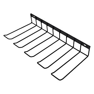 evhooe 2 Pieces Electric Drill Storage Rack Holds 4 Drills, Wall Mounted Cordless Drill Holder Power Tool Organizer for Garage Workshop, Black