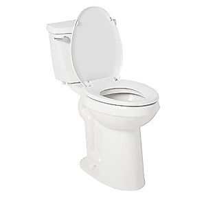 Signature Hardware 945956 Bradenton 1.28 GPF Two-Piece Elongated Toilet - 21" Bowl Height, Standard Seat Included