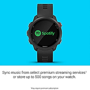 Garmin 010-02120-20 Forerunner 245 Music, GPS Running Smartwatch with Music and Advanced Dynamics, Black