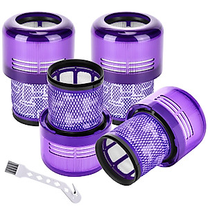 Artraise V15 Detect Filter Replacement for Dyson V11 Torque Drive Plus V11 Animal V11 Complete V11 Extra Cordless Vacuum Cleaner, Compare to Part 970013-02 (4 Pack)