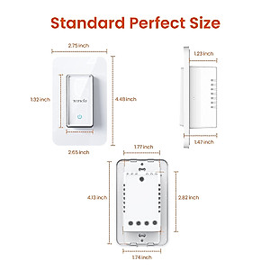 Tenda Beli Smart Plug SP3-Mini Smart Home WiFi Outlet | Works with Alexa Echo dot & Google Assisstant | Voice or App Remote Control | ETL/FCC Listed | No Hub Required,White,4-Pack