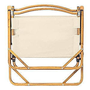 Camping Chair, Folding Chair, Camp Chair, Camping Chairs For Adults, 53*55*61cm Medium Size Aluminum Frame 600D Khaki Oxford Cloth Bearing 100kg Imitation Wood Grain Spray Paint Camping Chair Khaki