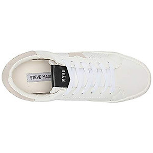 Steve Madden Women's Starling Sneaker, White Multi, 7