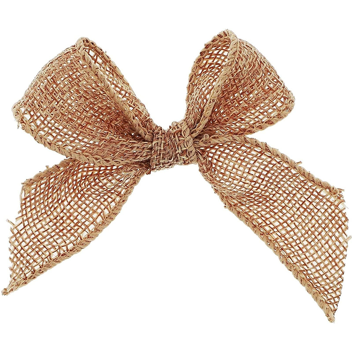 Handmade Mini Burlap Bows for DIY Crafts, Wreaths, Wedding Decor (12 Pack)
